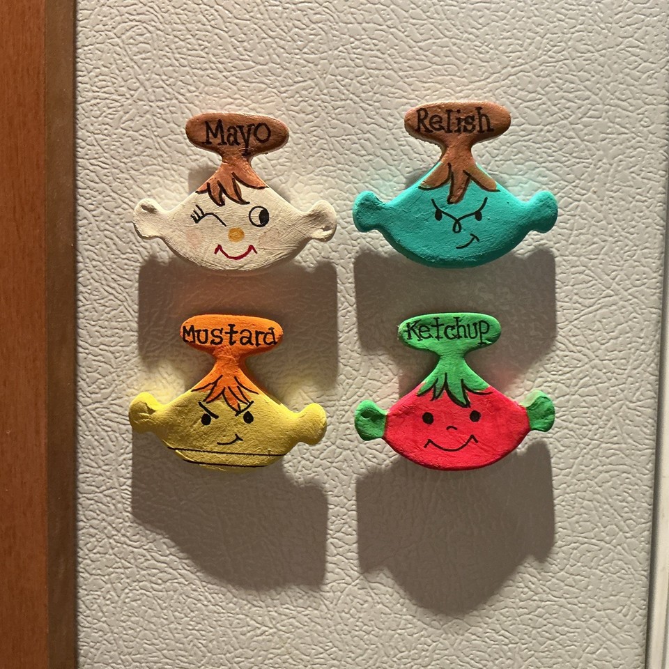 Retro Holt Howard Inspired Pixieware Frig Magnets Home Made Set 2 | eBay