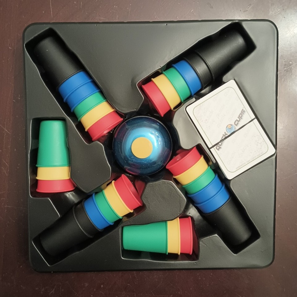 Spin Master Quick Cups Family Game Matching & Stacking Fun Complete ...