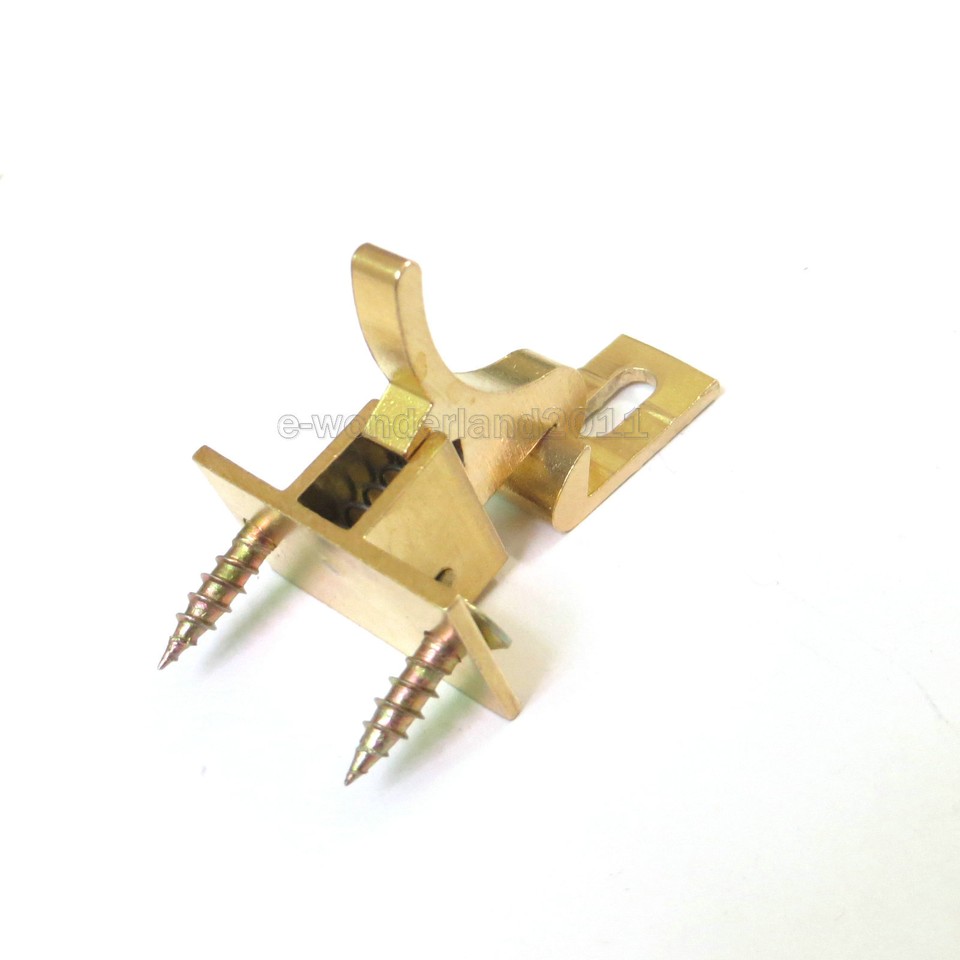 5 Extra Heavy Duty Elbow Latch Cabinet Door / Window Catch - Brass ...