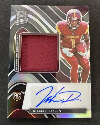 2022 Panini Spectra Jahan Dotson RPA /125 | eBay