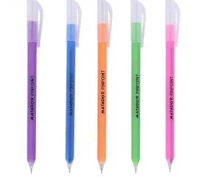 MATADOR PINPOINT BALLPOINT PENS - Black Ink, 12 pcs | eBay Australia