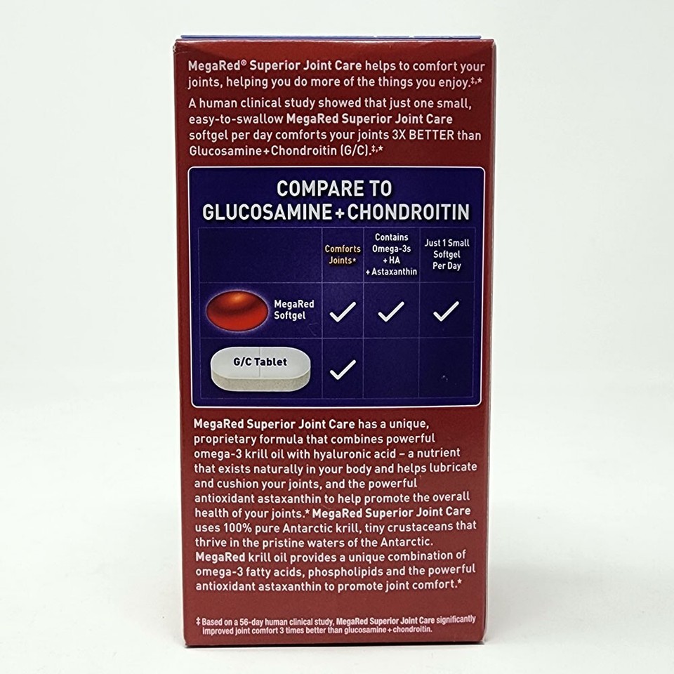 Schiff MegaRed Superior Joint Care, 60 Softgels Exp: 01/27 | eBay