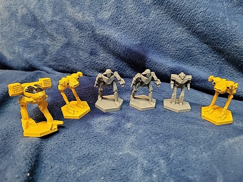 Battletech Mini Miniatures Lot of 6 Figures Collection Loose Plastic ...