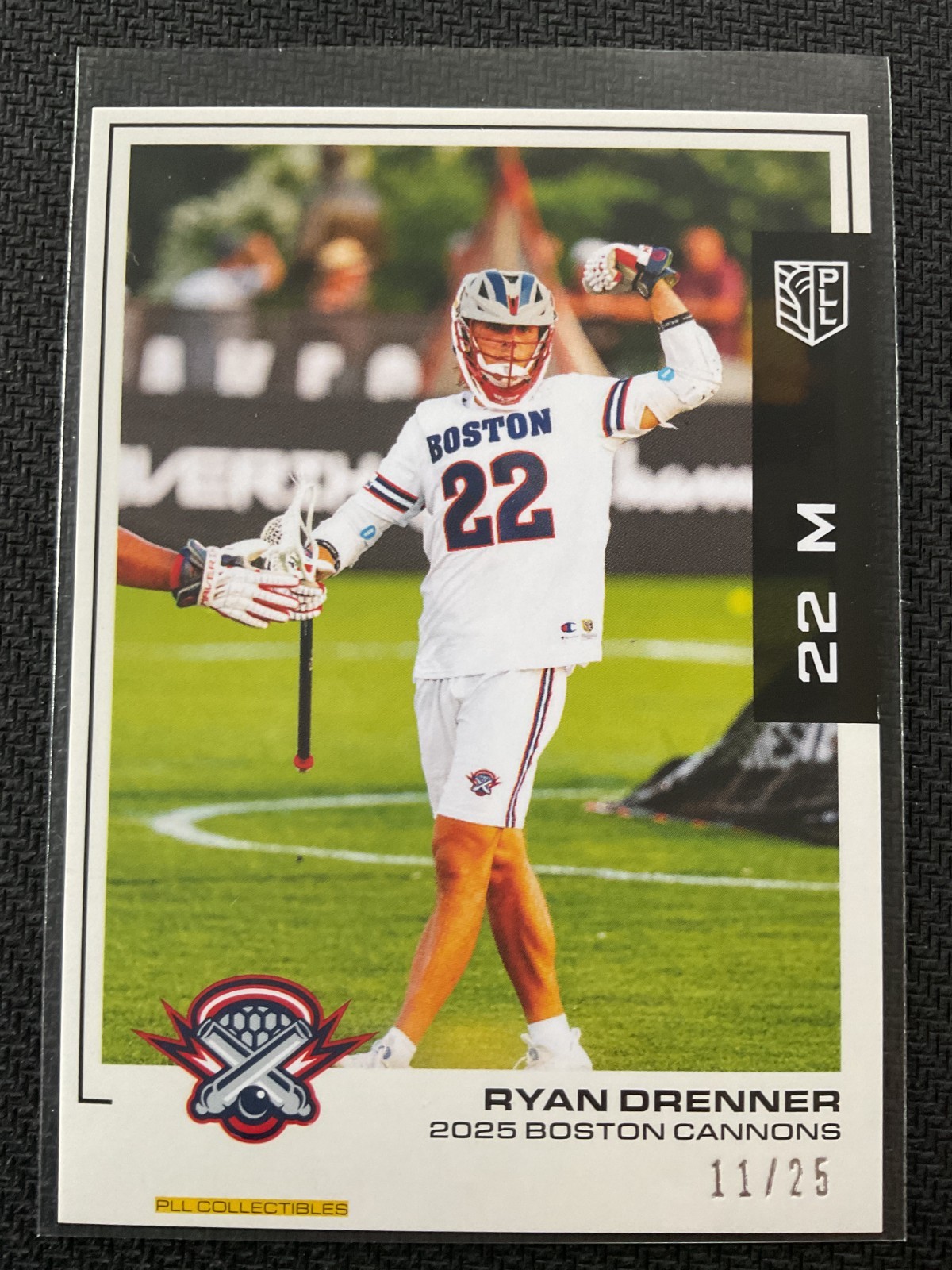 Ryan Drenner 2025 Premier Lacrosse League PLL Black Parallel Card #11/ ...