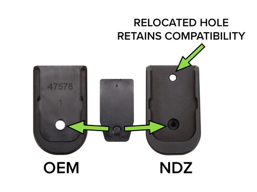 NDZ S&W M&P Shield / Shield M2.0 Extended Magazine Floor Plate 9MM .40 ...