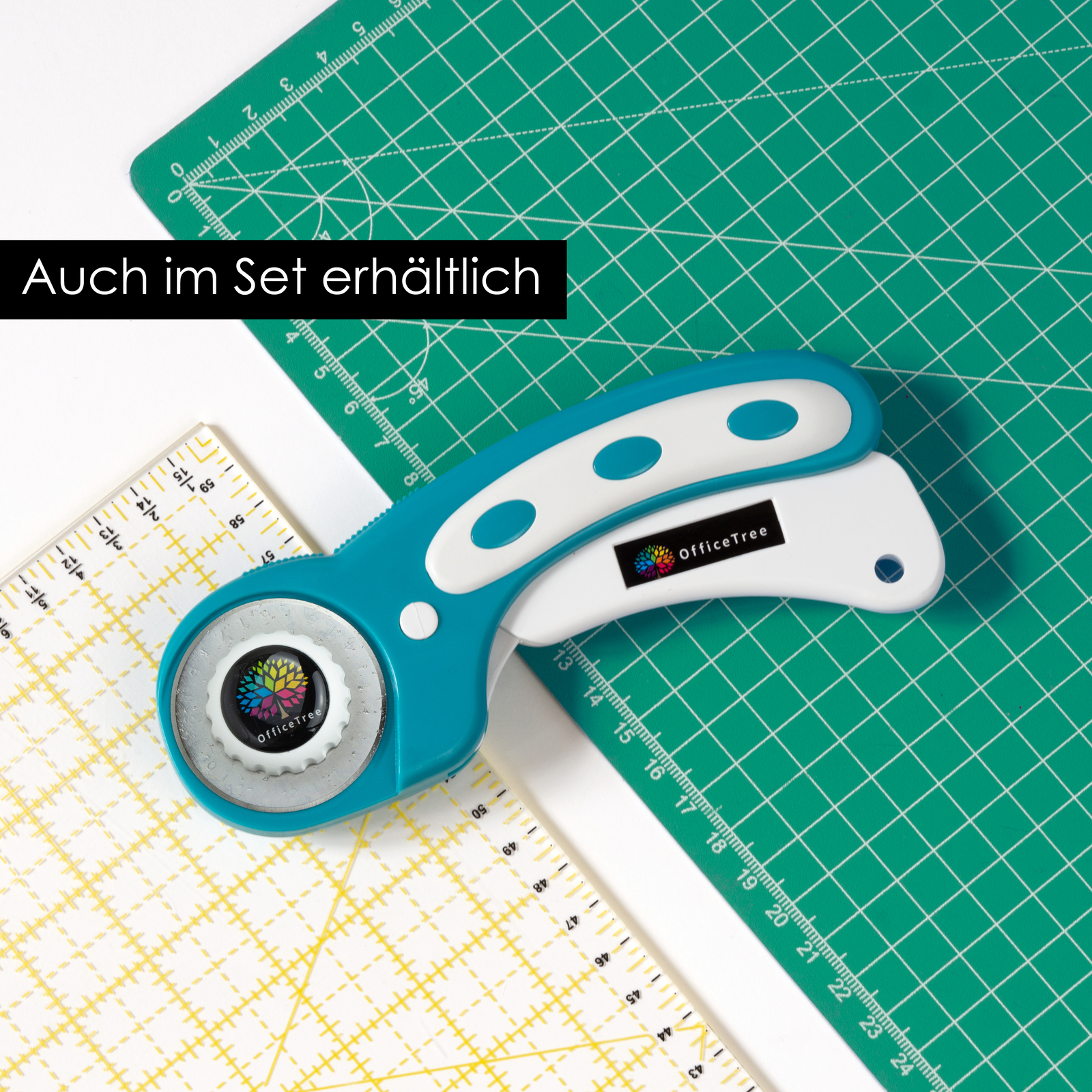 OfficeTree Patchwork Lineal 60x15 cm Schneiderlineal zum Nähen ...