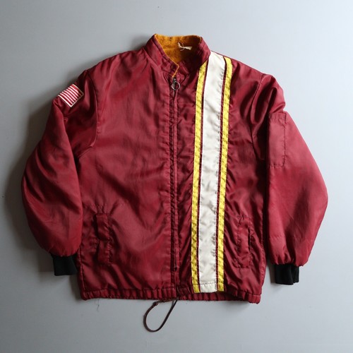 VINTAGE 70s 80s Great Lakes Lined RACING Stripe JACKET Car Stripe Rare ...