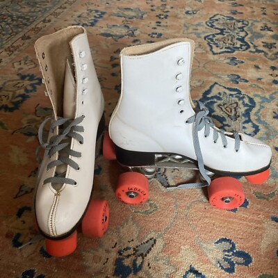 labeda roller skates Women’s Size 7 White Red Wheels | eBay