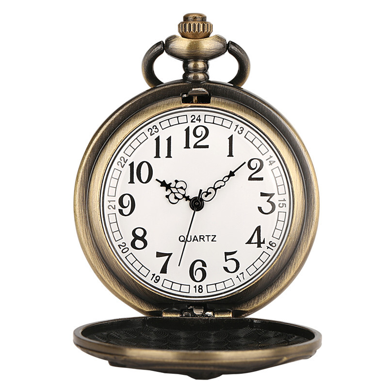 Retro Bronze Jesus Bible Quartz Analog Pocket Watch Fob Watches ...