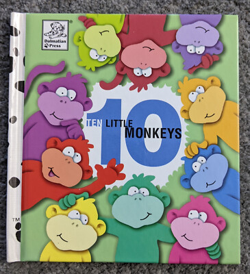 10 Ten Little Monkeys hardcover by Danny Brooks Dalby Dalmation Press ...