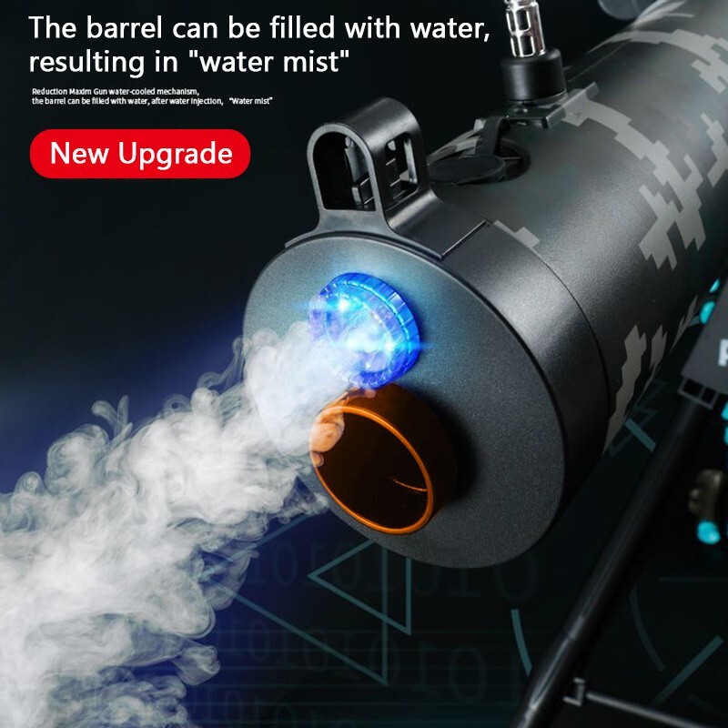 Electric Machine Gun Soft Bullet Blaster with Light and Smoke Effect ...