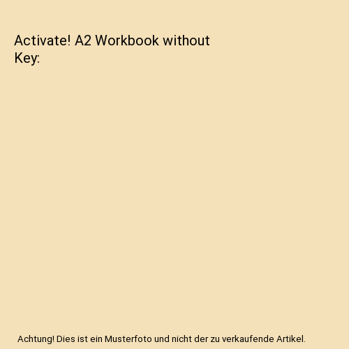 Activate! A2 Workbook without Key, Suzanne Gaynor 1408224283 | eBay.de