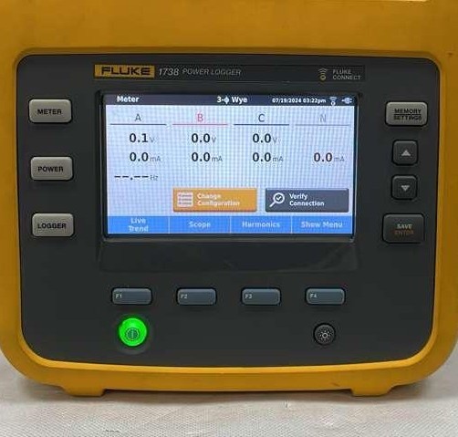 Fluke 1738 Three Phase Advanced Power Quality Logger Analyzer w ...