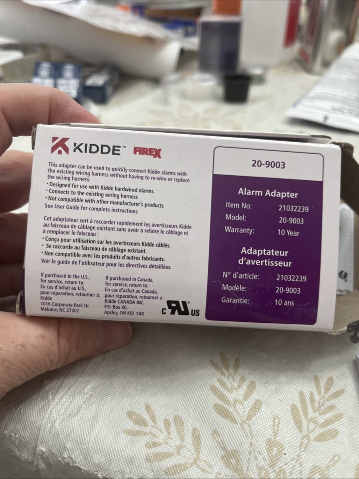 Kidde Quick Connect Smoke Detector Adapter Plug Kit for Hardwired ...