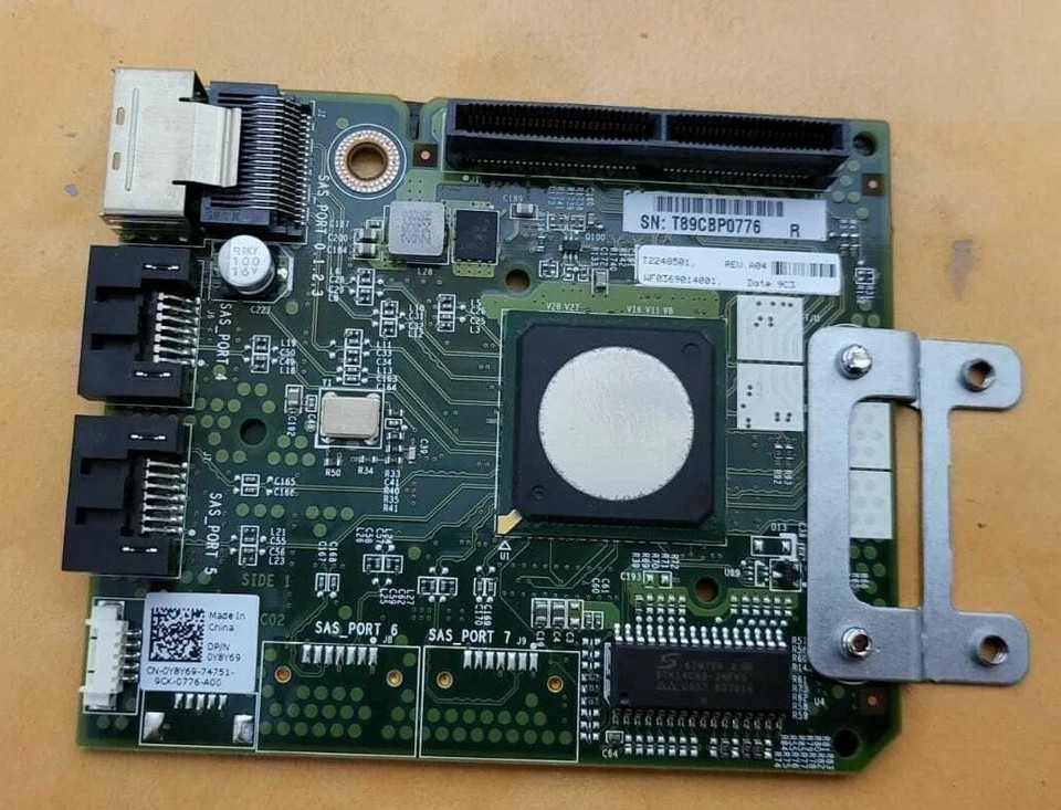 NEW OEM Dell PowerEdge C6100 SAS SATA Raid Controller w/Bridge Card ...