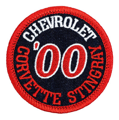 2000 Chevrolet Corvette Stingray Embroidered Patch Black/Red Iron-On ...
