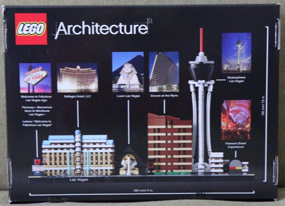 Lego Architecture Las Vegas (21047) Building Kit 501 Pcs Retired ...