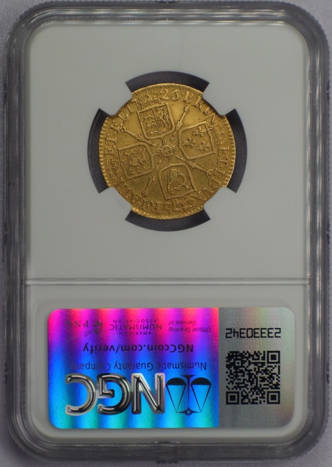 1726 Great Britain Guinea Gold Coin - Certified NGC XF Details Very ...
