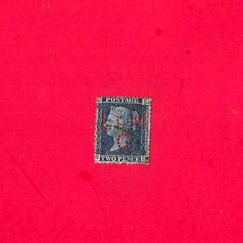 GREAT BRITAIN Perfin Stamp TWO PENCE BLUE LdM/C HINGED USED | eBay