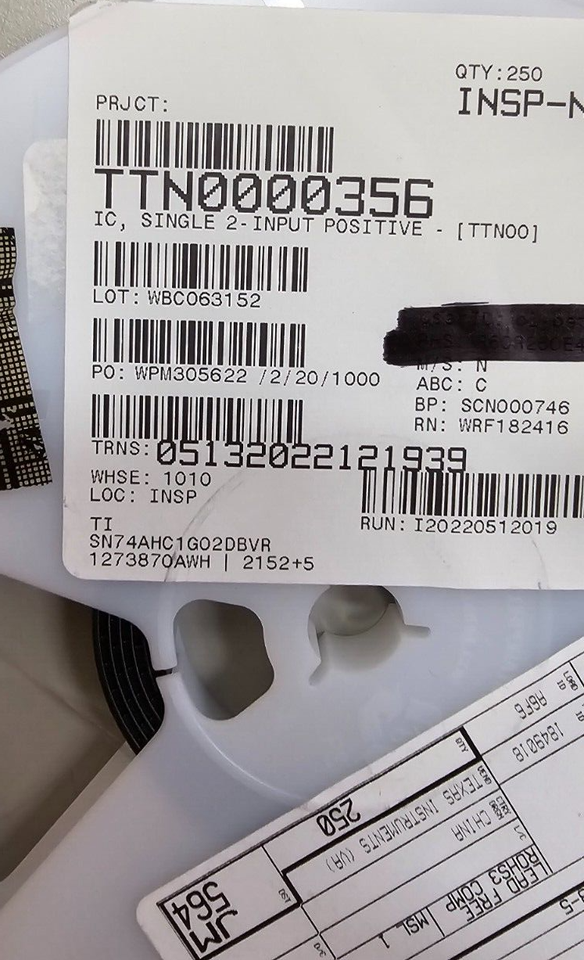 250 Pièces Texas Instruments SN74AHC1G02DBVR Ic Nor Gate 1CH 2-INP ...