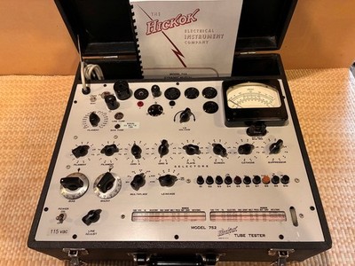 Vintage Hickok 752 Vacuum Tube Tester - REFURBISHED/ CALIBRATED WORKING ...