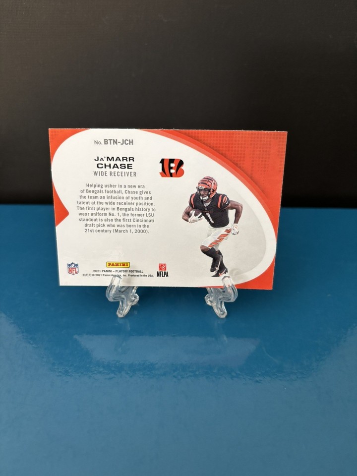 2021 Playoff Jamarr Chase Behind The Numbers RC #BTN-JCH Bengals | eBay UK