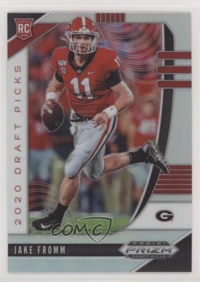 2020 Panini Prizm Draft Picks Rookies Silver Jake Fromm #111 Rookie RC ...