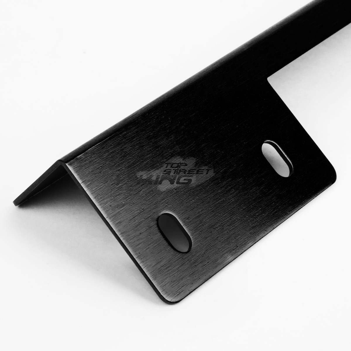 BLACK UNIVERSAL LICENSE PLATE HOLDER MOUNT RELOCATE BRACKET BAR FRONT ...