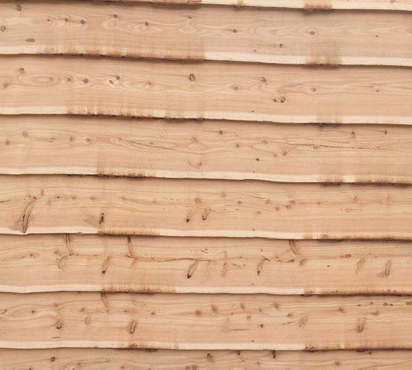 Sweet chestnut Cladding Live/waney One Straight cut ( Larch English ...