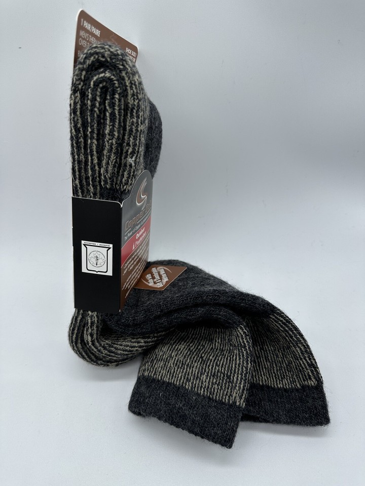 NEW ONE PAIR MENS OUTDOOR THERMAL OVER THE CALF COPPER SOLE SOCKS ...