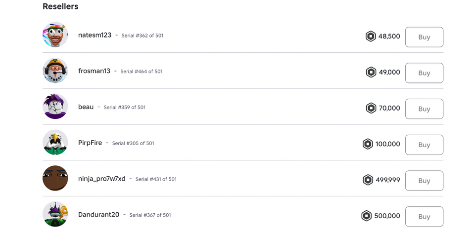 Cheap Roblox Limiteds 49k (490$) Robux for only 175$ purple trance RAP ...