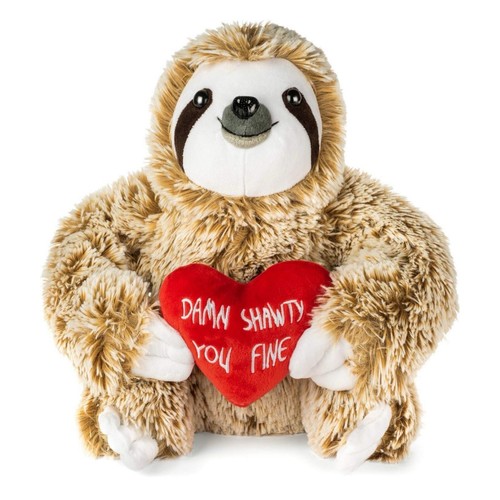 NEW Sloth Stuffed Animal Novelty Plush Love Heart Valentines Gift ...