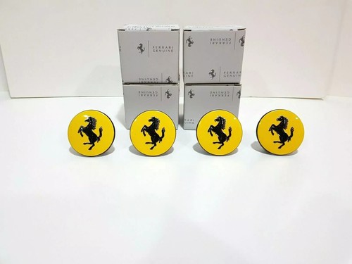 Ferrari Yellow Center Wheel Caps Set x 4 | eBay
