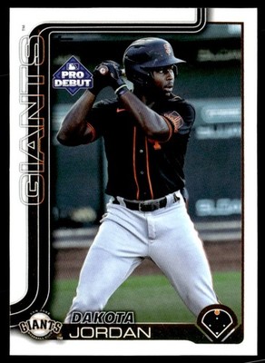 2025 Topps Pro Debut #PD-146 Dakota Jordan San Jose Giants Pro Debut | eBay