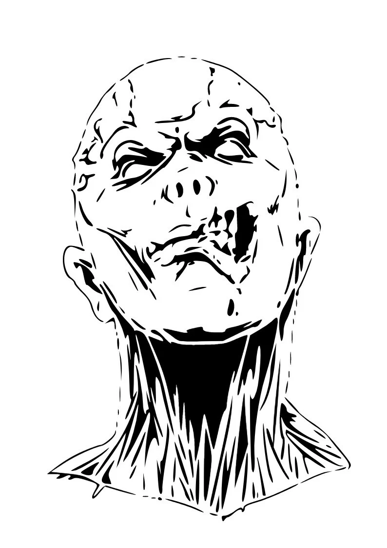 Easy Zombie Stencil