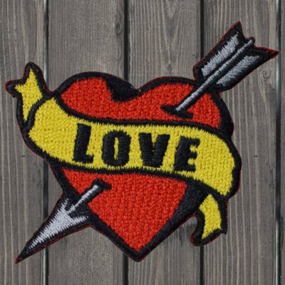 Love Tattoo Embroidered Patch — Iron On | eBay