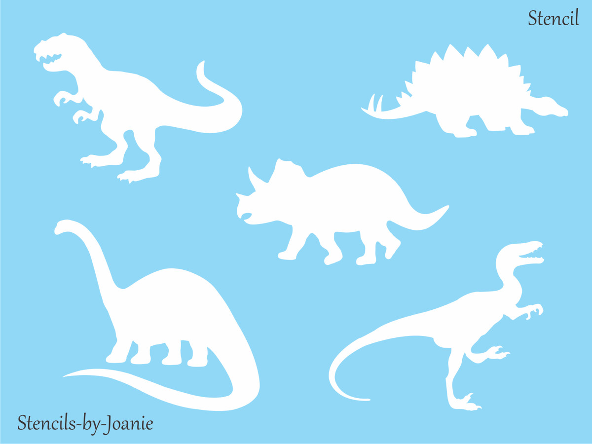 Dinosaur Stencil Art