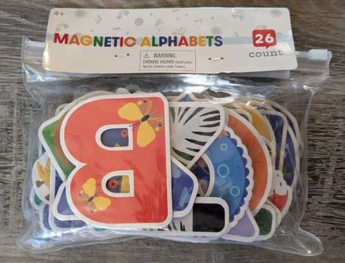 Ankyo Learn & Play Full-Magnetic Alphabet Letters w/Pictures 26 Count ...