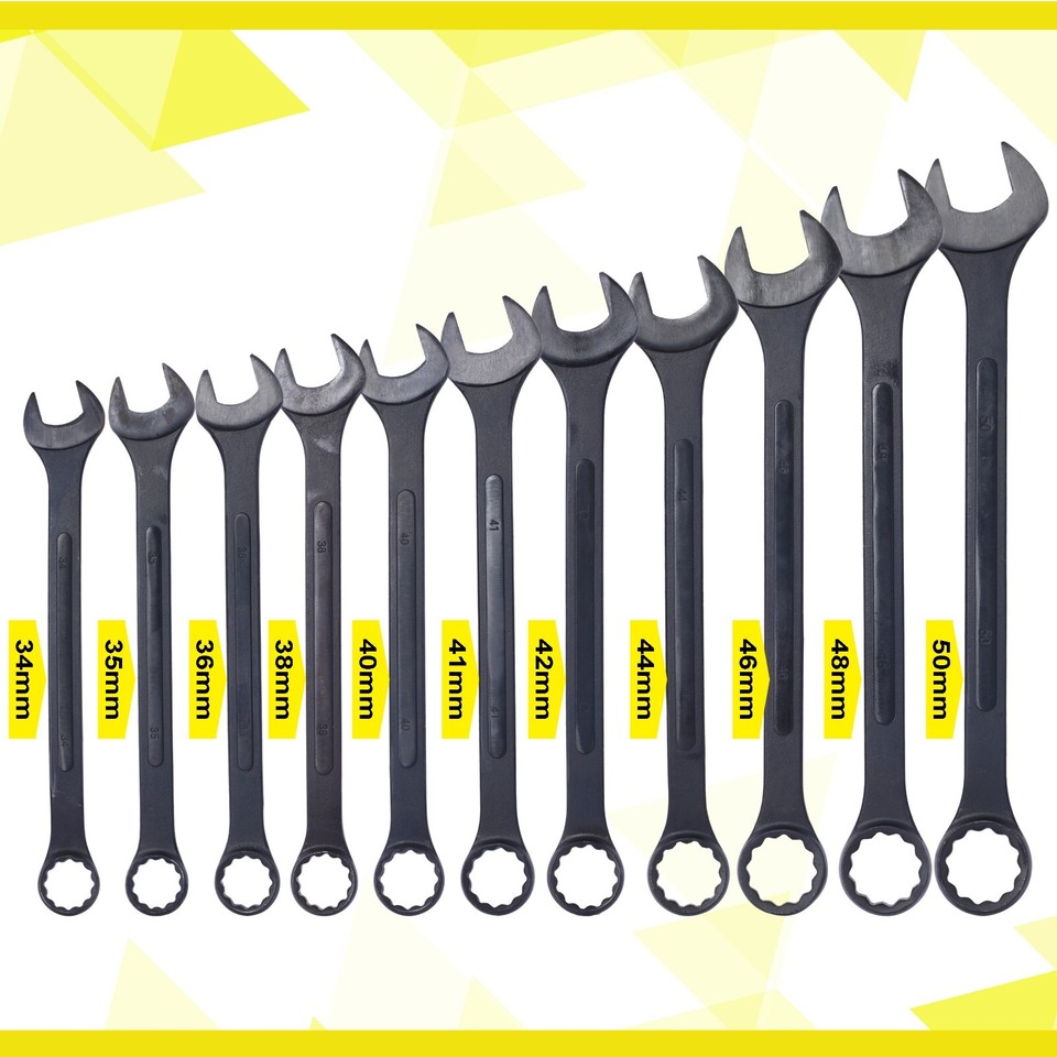 Jumbo Combination Wrench Set extra large, Metric,11-piece, 1-5/16'' to ...