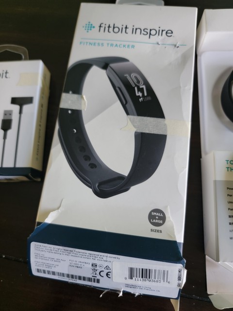 Fitbit Inspire Fitness Tracker Black Fb412 Small & Large Bands for sale ...
