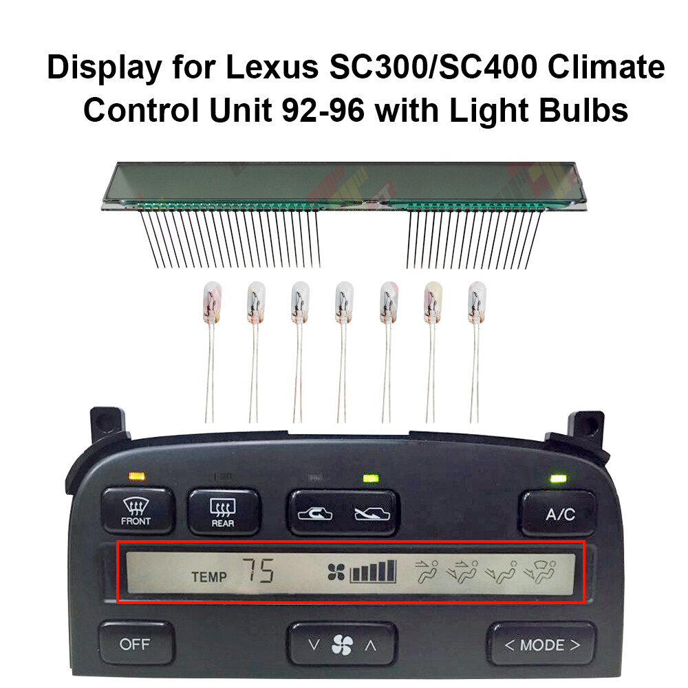 Display for Lexus SC300 SC400 ACC Climate Control Unit 92-96 40 Pins ...
