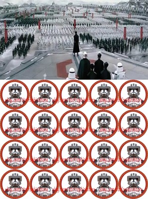 20PCS 104th Battalion Wolfpack Commander Clone Trooper 4cm Little ...