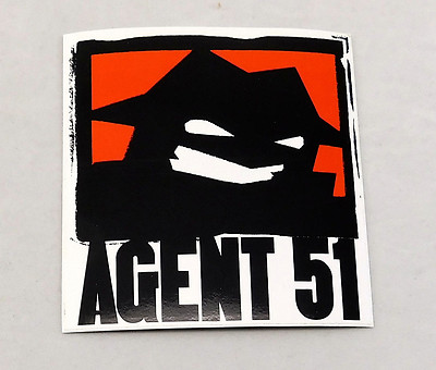 Agent 51 Conspiracy Area Music Band Sticker NEW Rare Limited Red ...