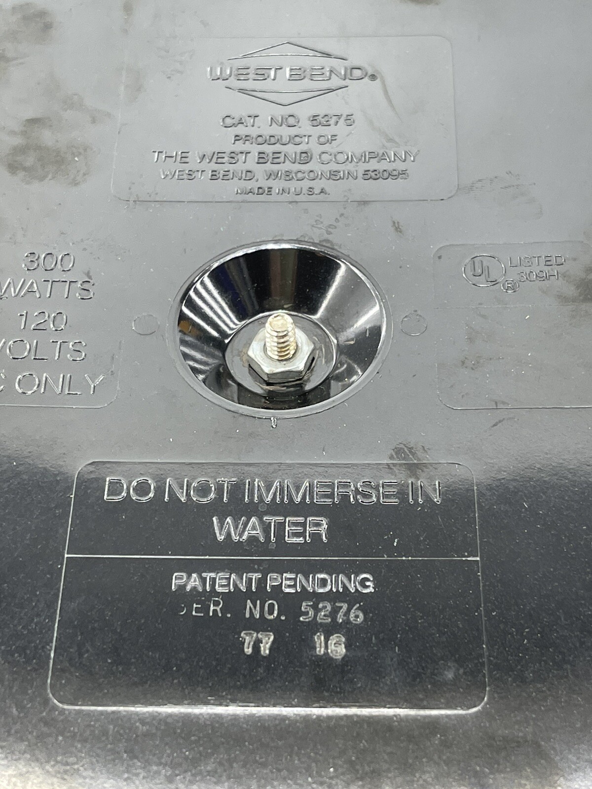 Vintage West Bend 6 Qt Slow Cooker Rectangle Crock Pot Orange Brown ...