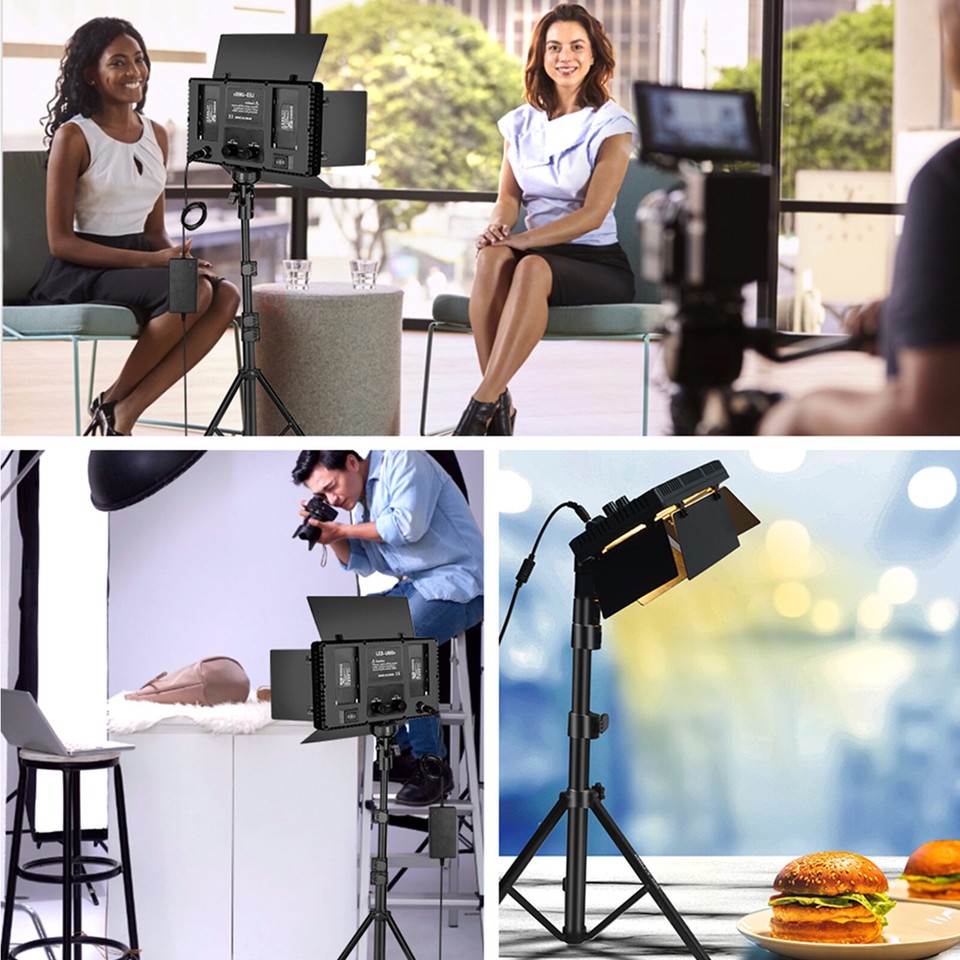 RGB Photography Video Lighting Kit U600/U800 LED Panel Lighting w ...
