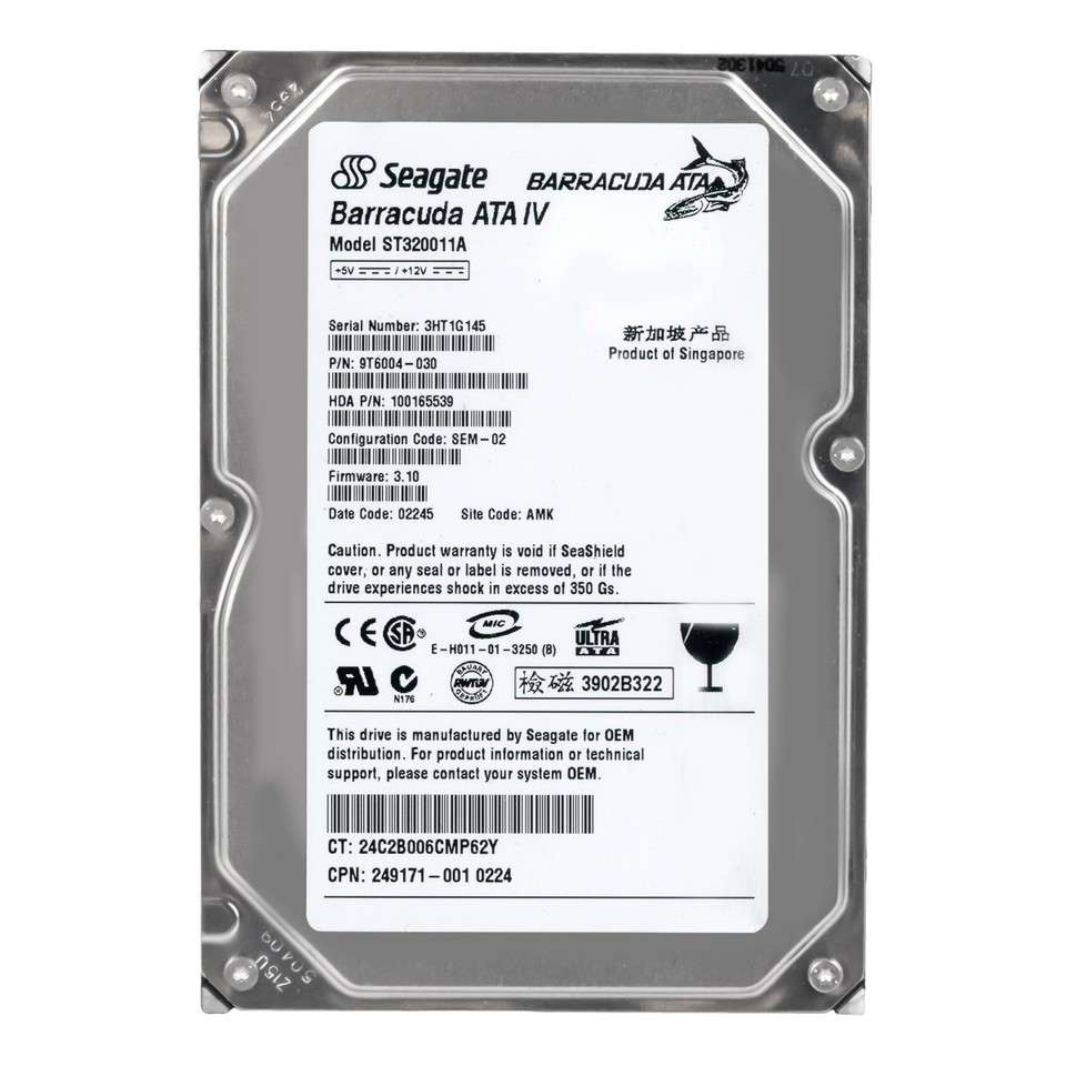 Seagate Barracuda ATA IV 20GB 7.2K 2MB ATA 3.5'' ST320011A | eBay