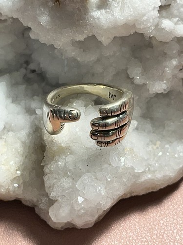 Jai John Hardy “I Love You” Hand Sterling Ring SZ 7.75 | eBay