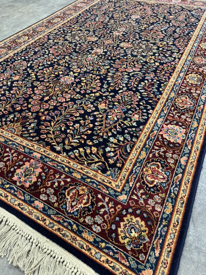 Karastan Original Collection Navy Sar0uk(791) 100% New Zealand wool ...