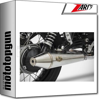 ZARD E3 EXHAUST CONICAL STEEL POLISH MOTO GUZZI V7 CAFE CLASSIC-STONE ...