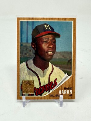 1999 Topps Commemorative Baseball Hank Aaron Reprint Card #320 | eBay